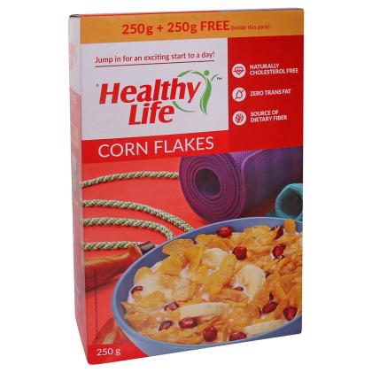 Healthy Life Corn Flakes 250 g (Pack of 2) | Basket Hunt