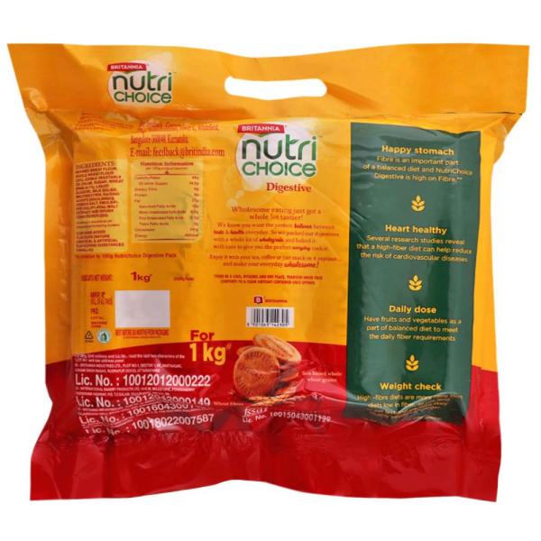 Britannia NutriChoice Hi-Fibre Digestive Biscuits 1 kg | Basket Hunt