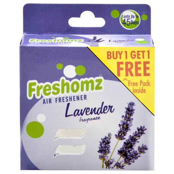 Freshomz Lavender Air Freshener Block 75 g (Buy 1 Get 1 Free) | Basket Hunt