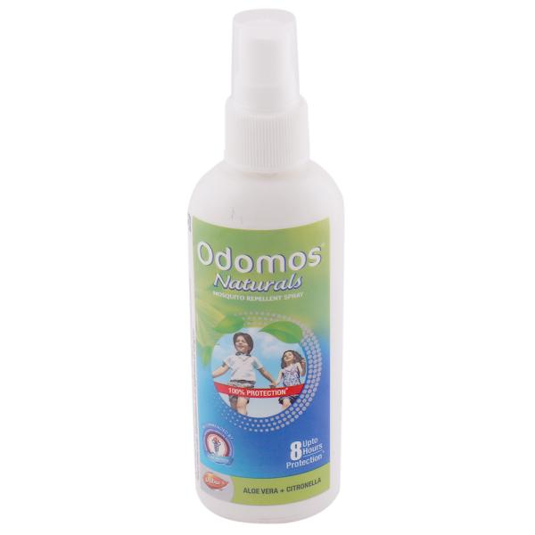 Odomos Naturals Mosquito Repellent Spray with Aloe Vera + Citronella ...