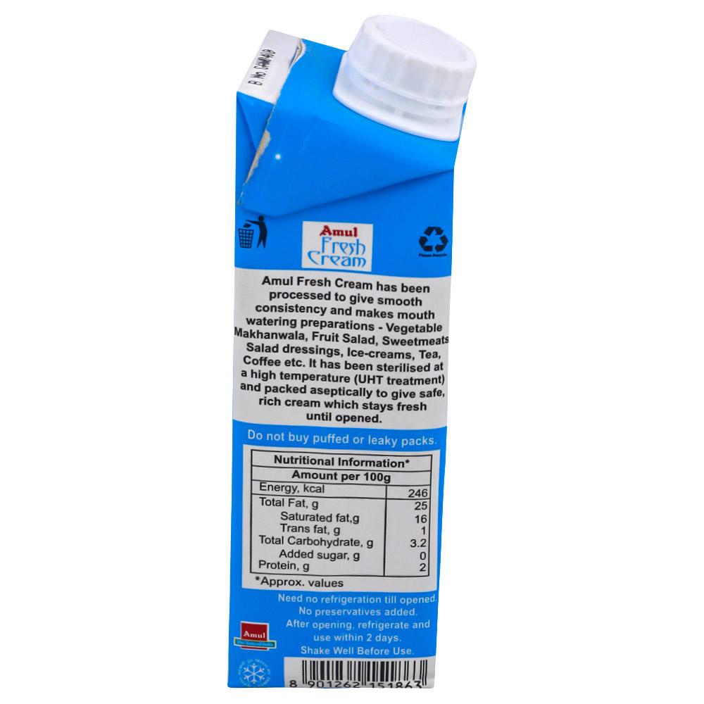Amul Fresh Cream 250 ml | Basket Hunt