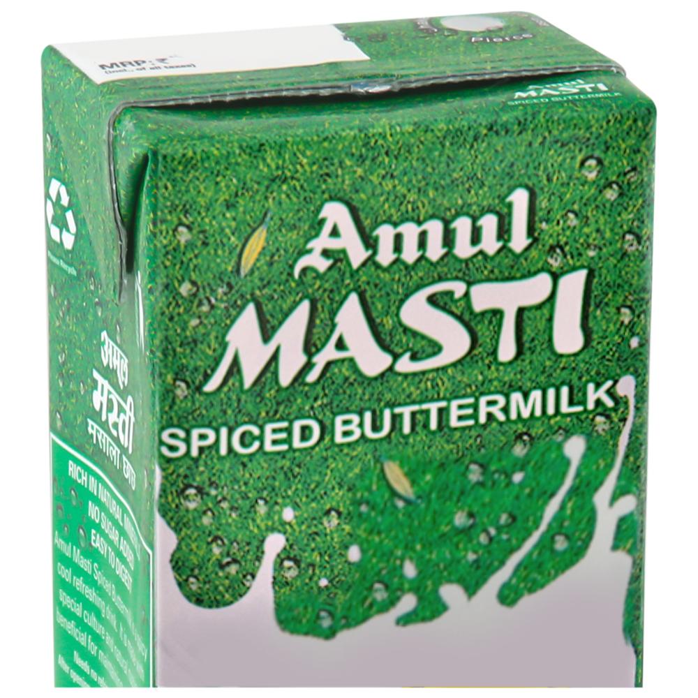 Amul Masti Spiced Buttermilk 200 ml (Tetra Pak) | Basket Hunt