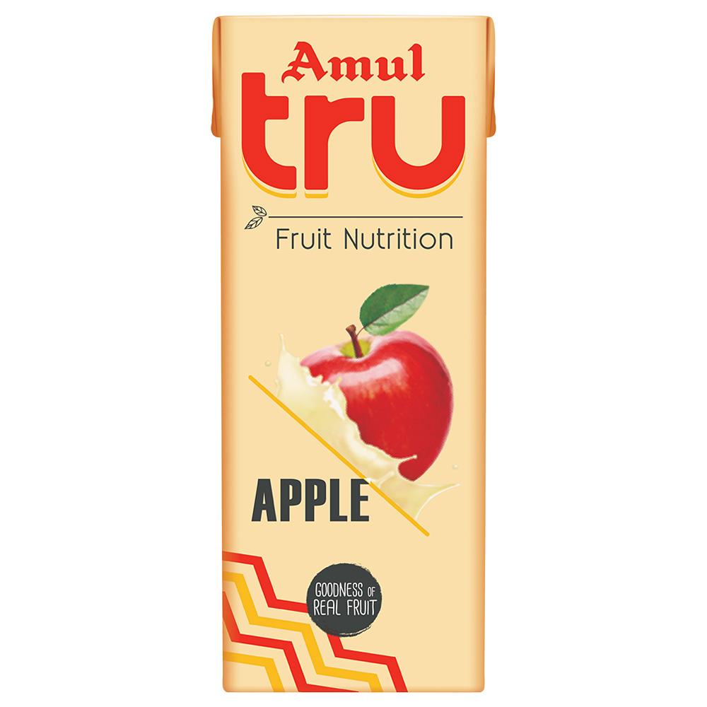 Amul Tru Apple Fruit Nutrition 180 ml (Tetra Pak) | Basket Hunt